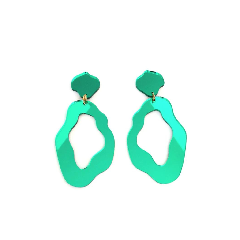The Garden 1925 Earrings by Eve Ray - Green – Nook & Cranny